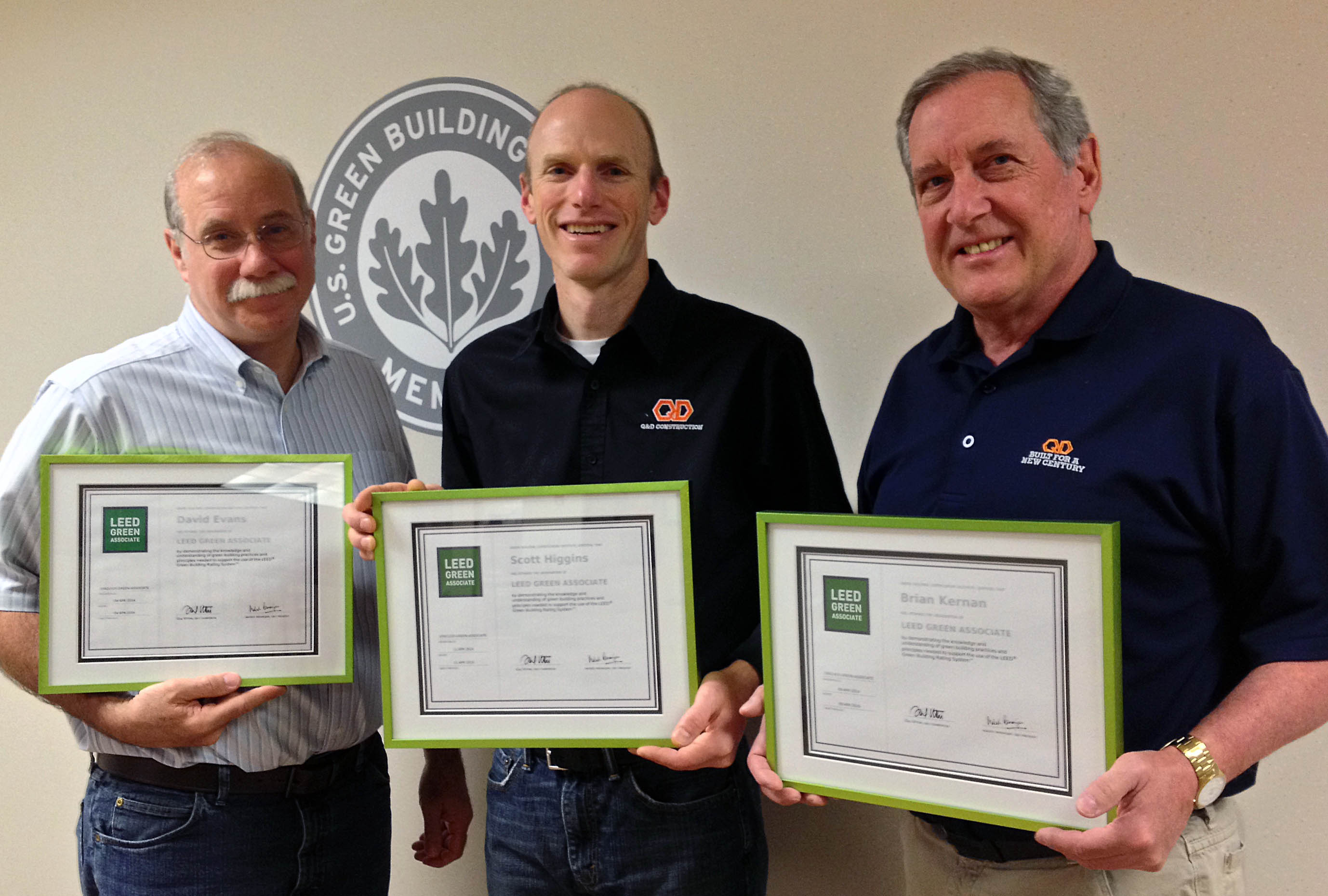 LATEST LEED TEAM MEMBERS AT Q&D - Q&D Construction